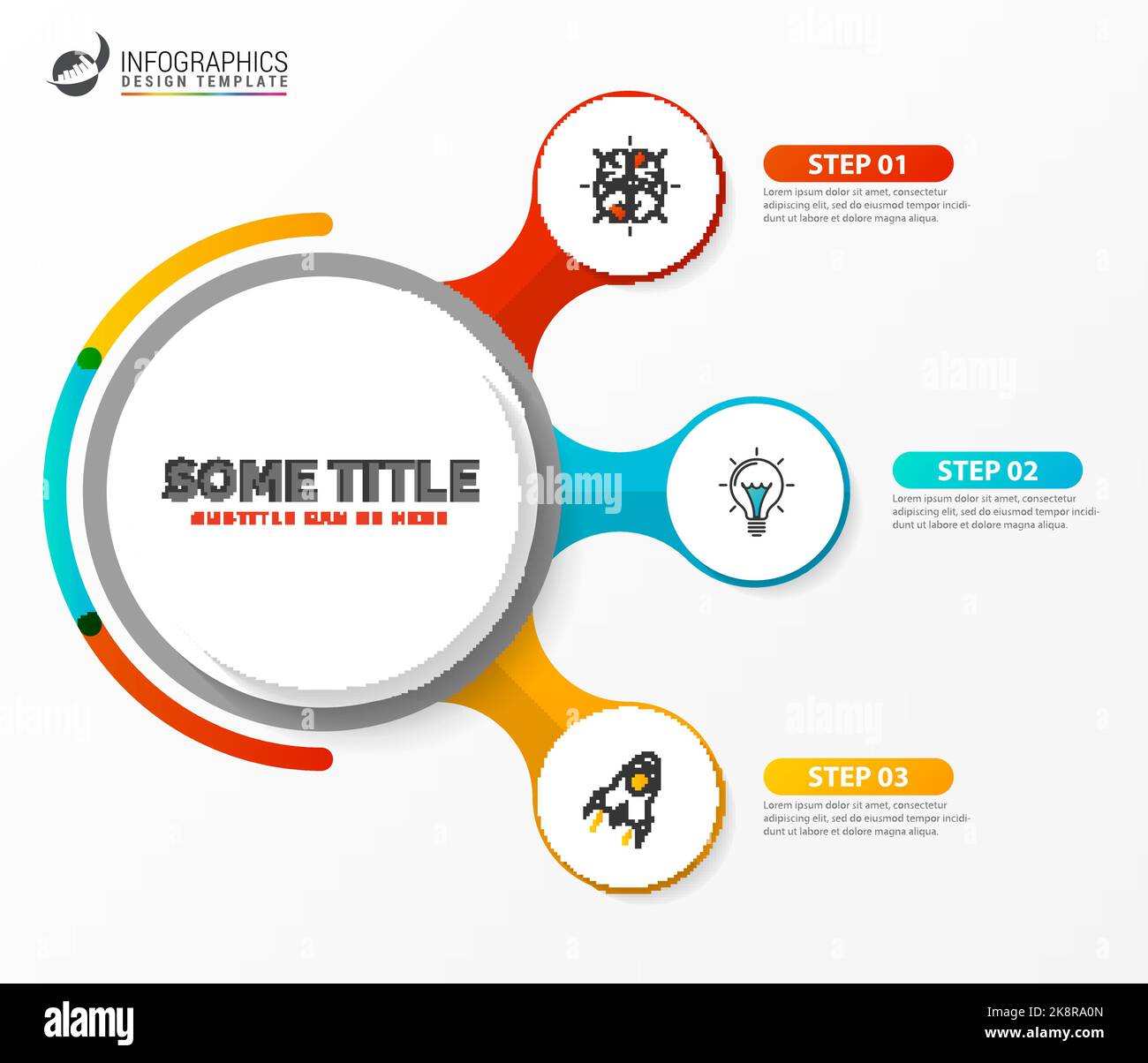 Infographic design template. Creative concept with 3 steps. Can be used ...