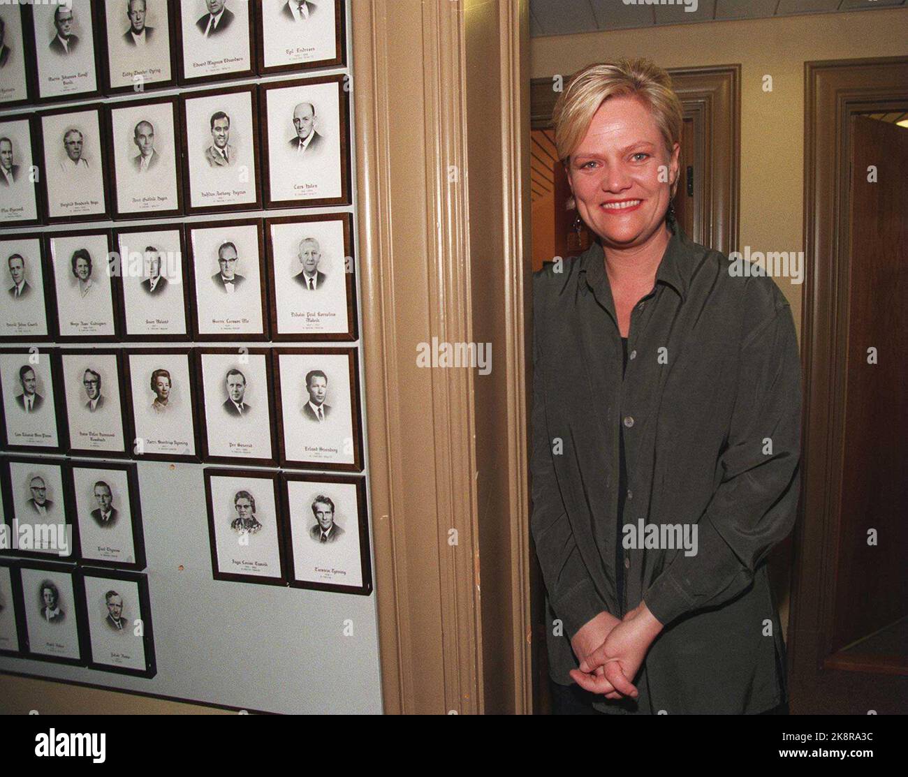 Oslo 19961205 Kristin Halvorsen in the Storting. She has both thought ...