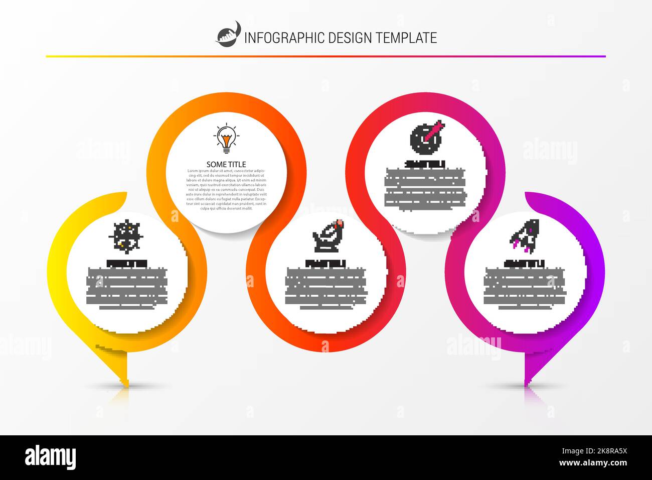 Infographic design template. Creative concept with 5 steps. Can be used ...