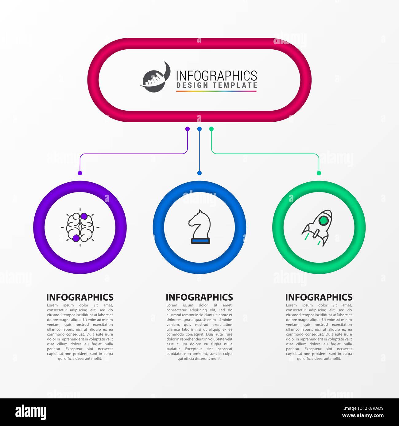 Infographic design template. Creative concept with 3 steps. Can be used ...