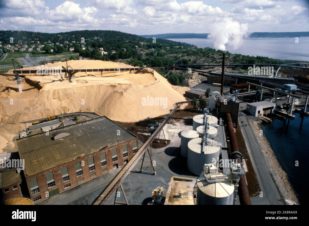 Tofte June 2, 1981. "New" Tofte Cellulose Factory. Photo: Svein ...
