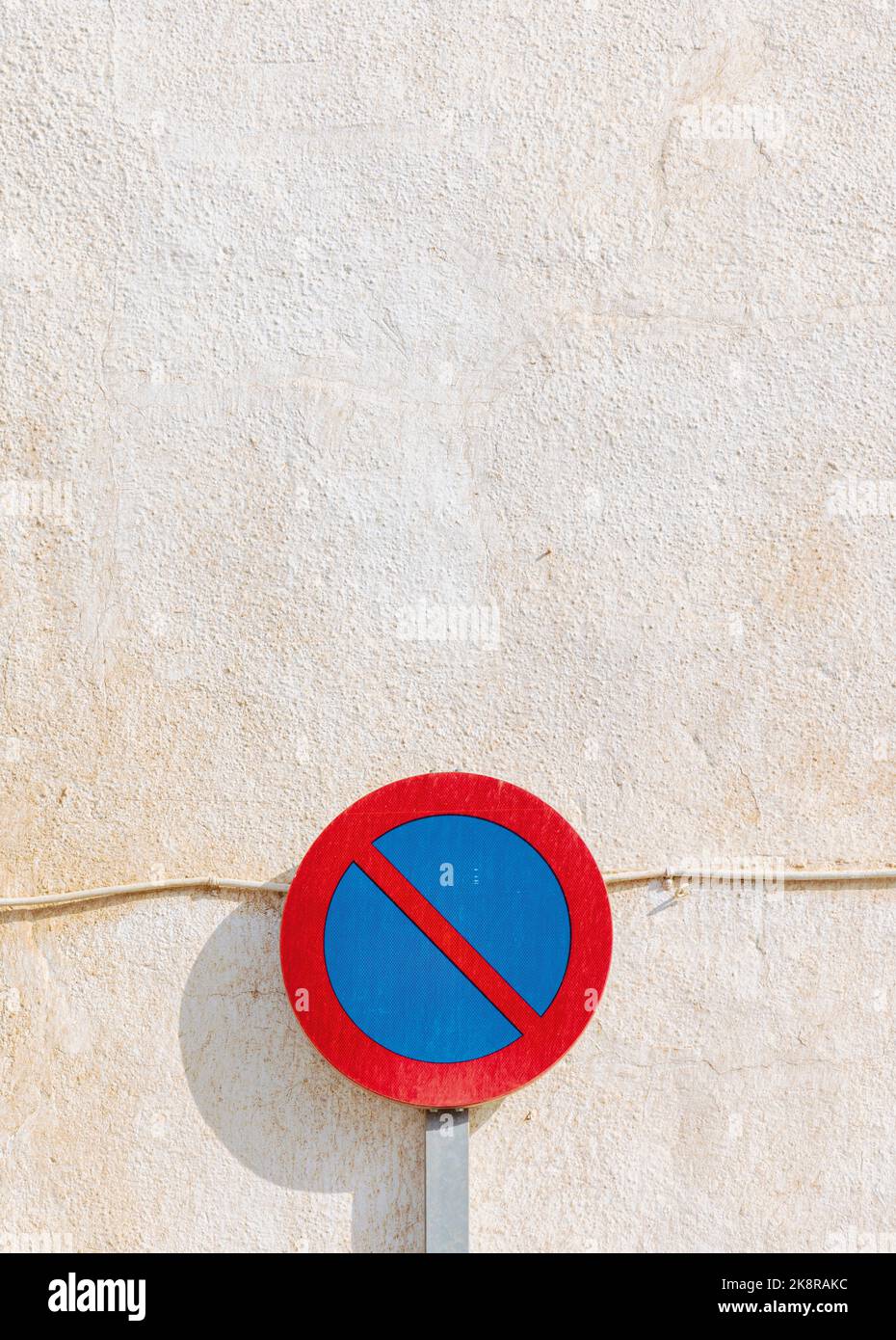 No Parking sign. Spain. Pictogram Stock Photo - Alamy