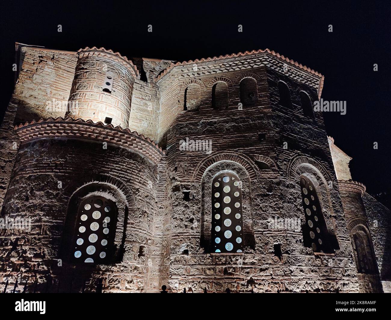 A low-angle view of a mystic old building Stock Photo - Alamy
