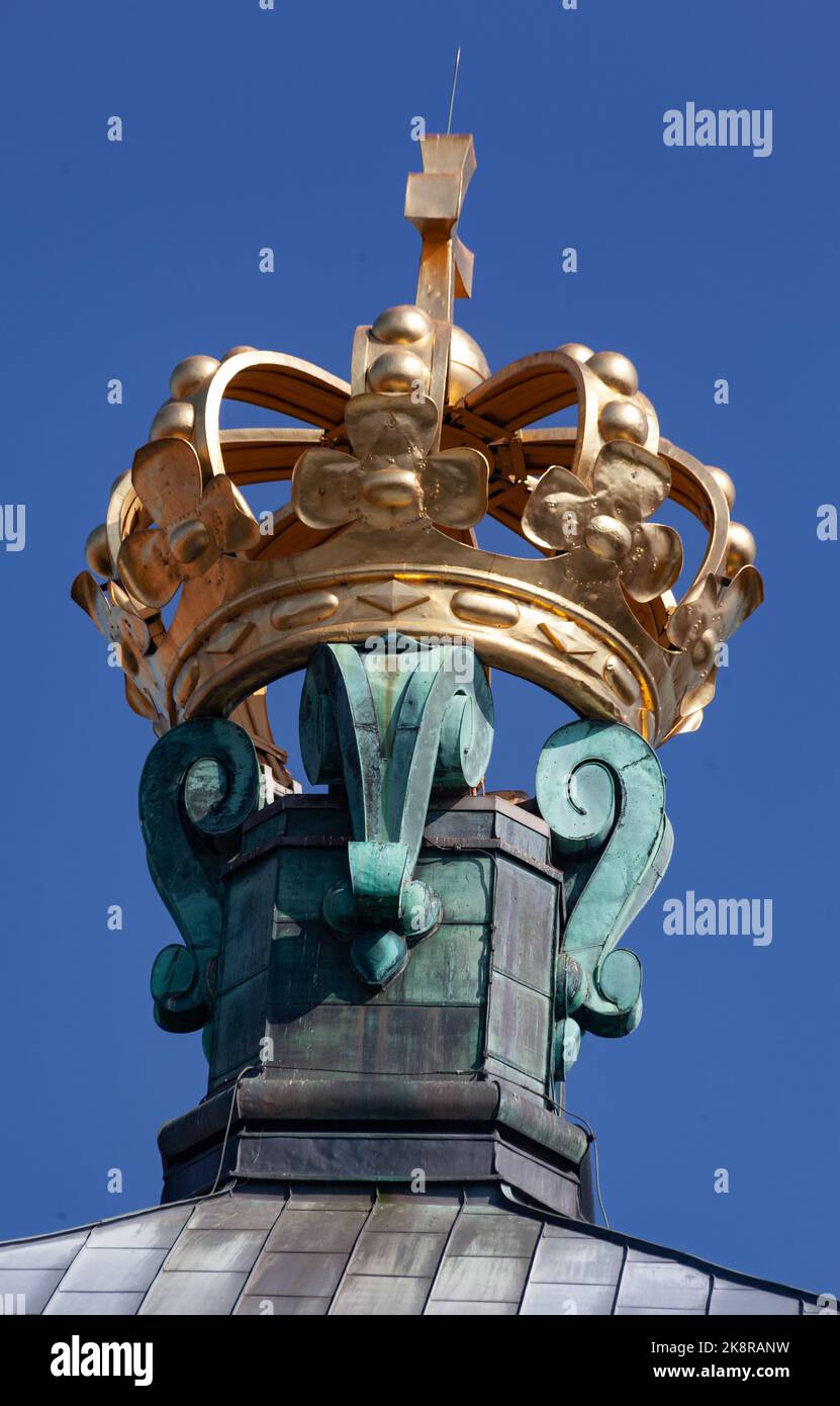 A vertical shot of the crown of the Skansen Kronan fortress under the ...