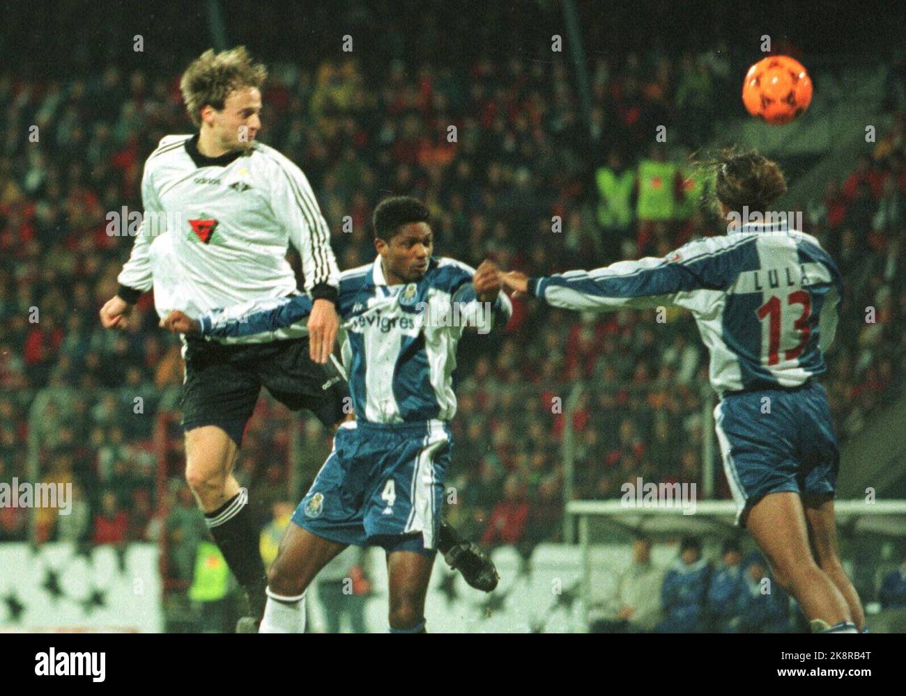 Trondheim. UEFA Champions League Rosenborg - Porto (2-0). Rosenborg's ...