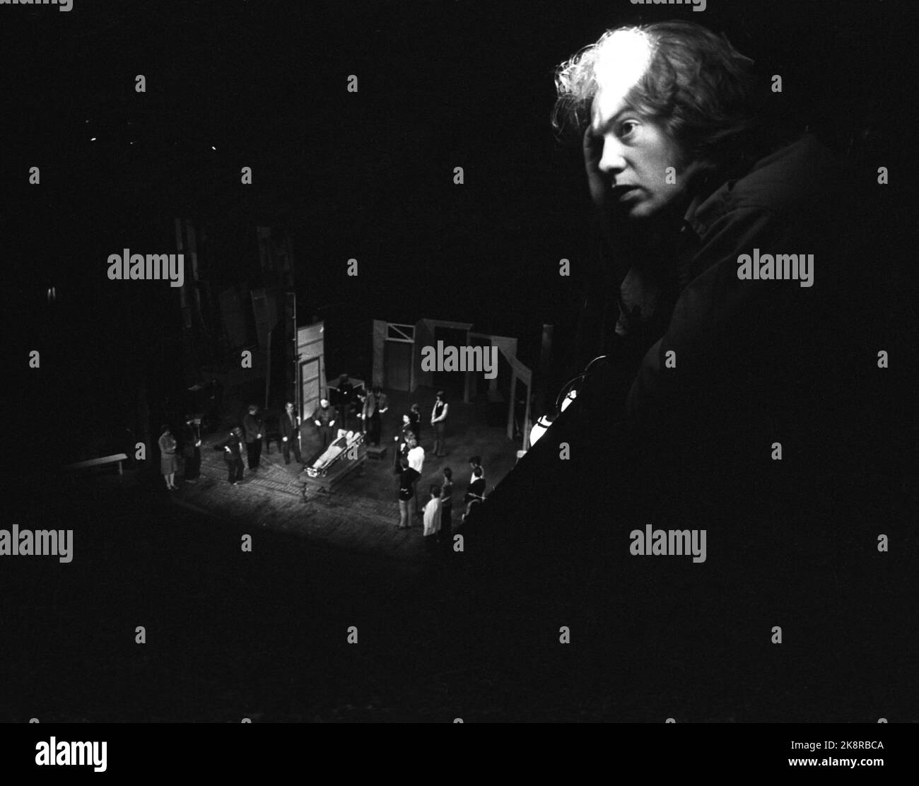 Oslo April 17, 1971. Actor Svein Sturla Hungnes plays both theater and ...