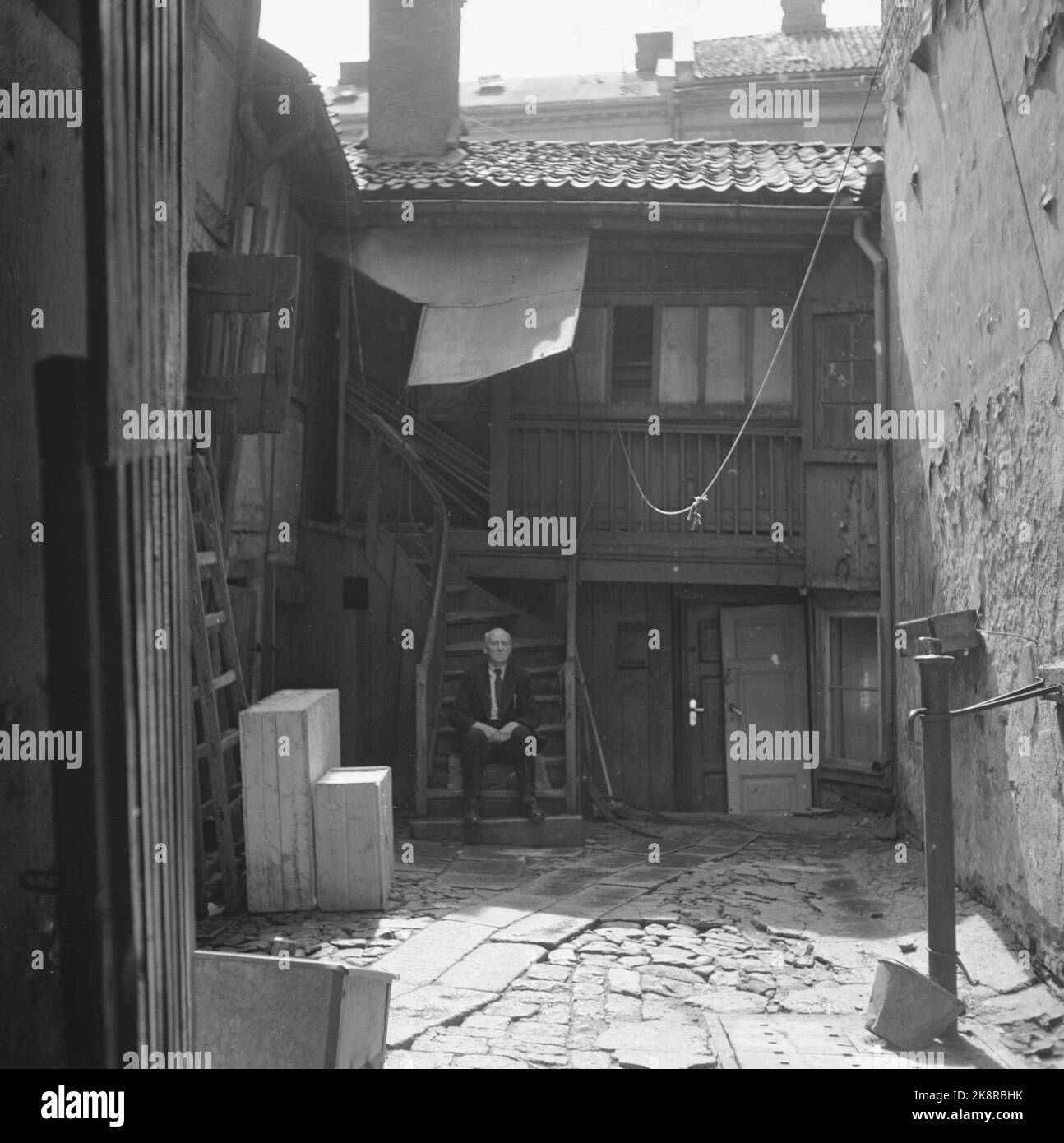 Backyard decay Black and White Stock Photos & Images - Alamy