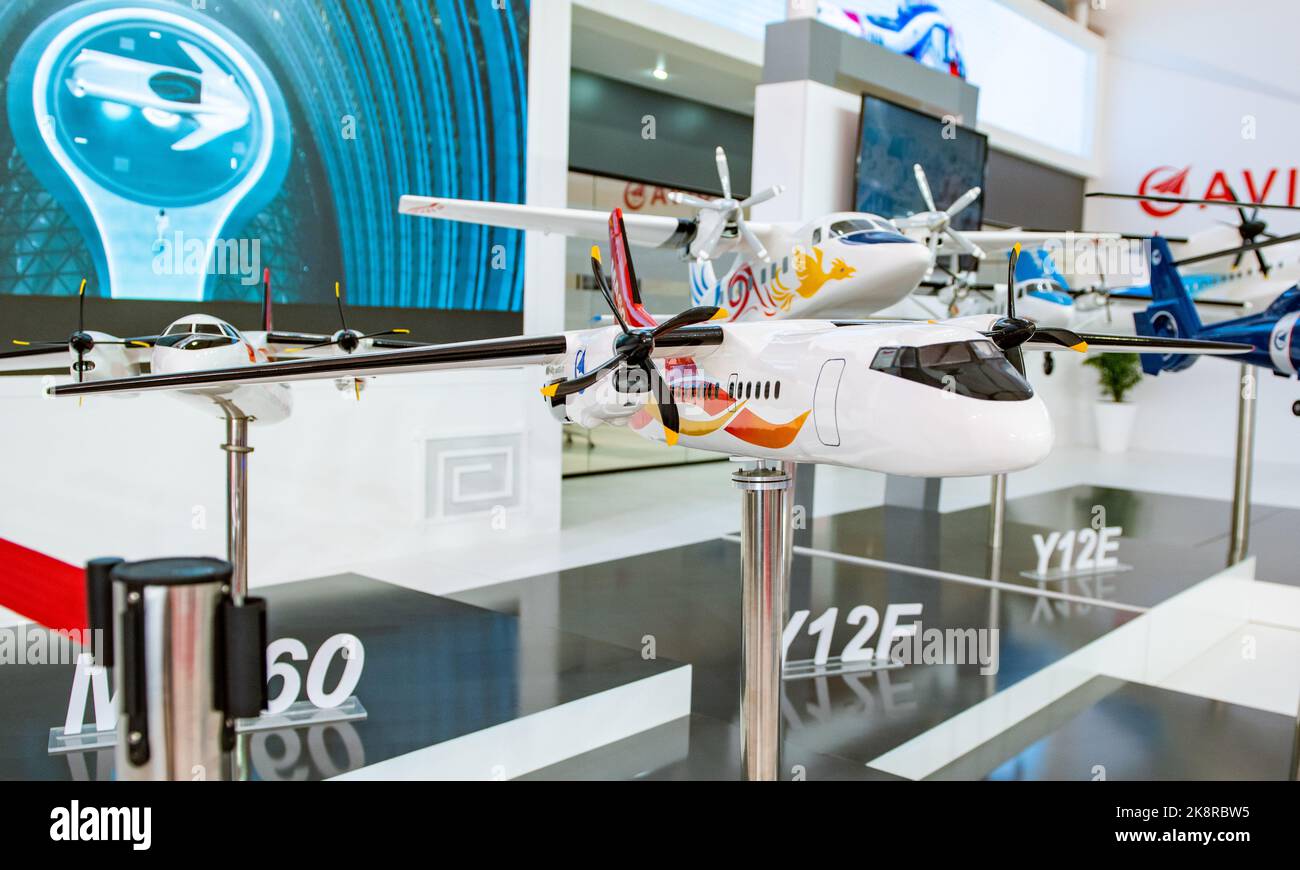 August 30, 2019, Moscow region, Russia. The layout of the Chinese twin ...