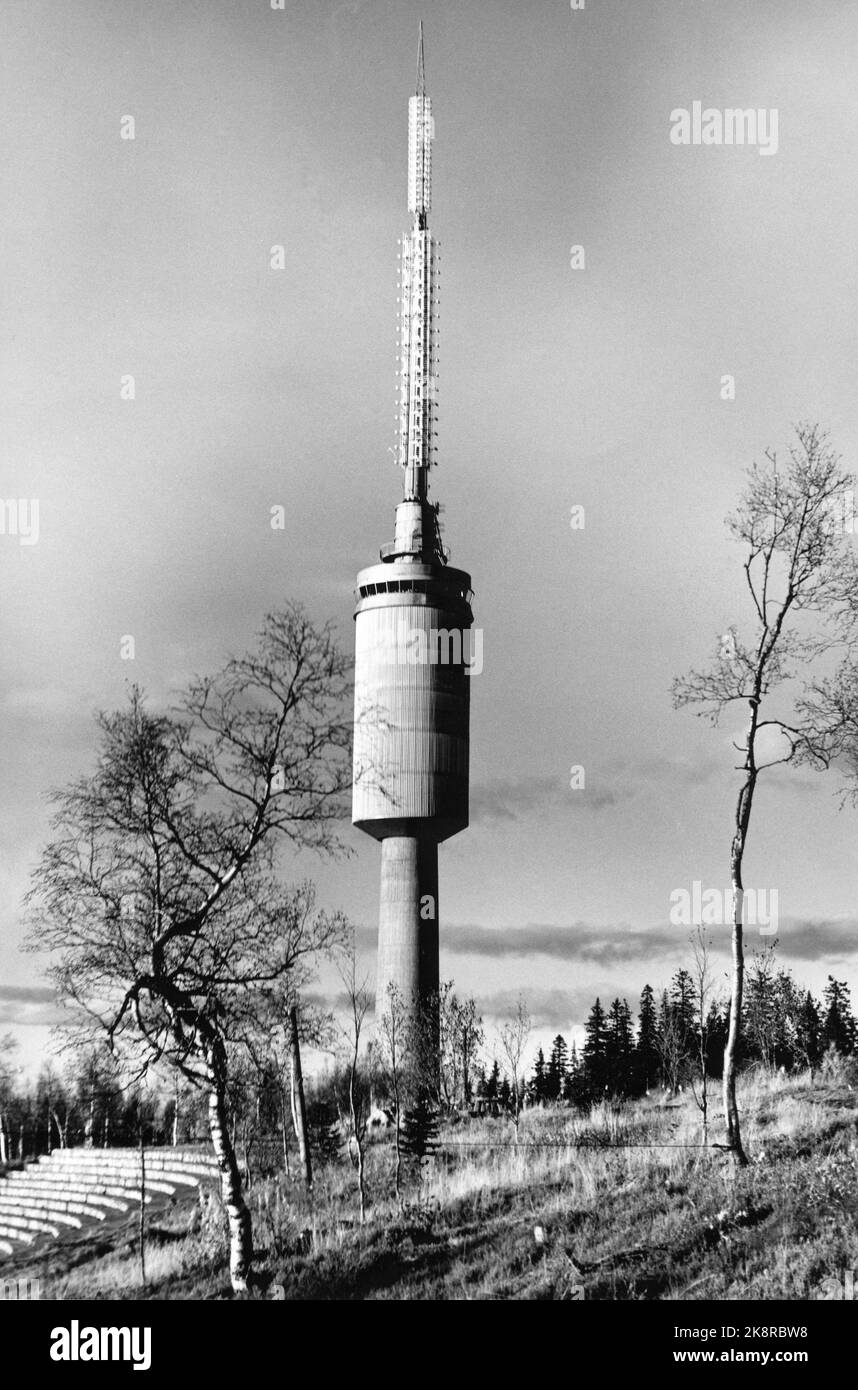 The new tryvann tower was opened on september 11 hi-res stock ...