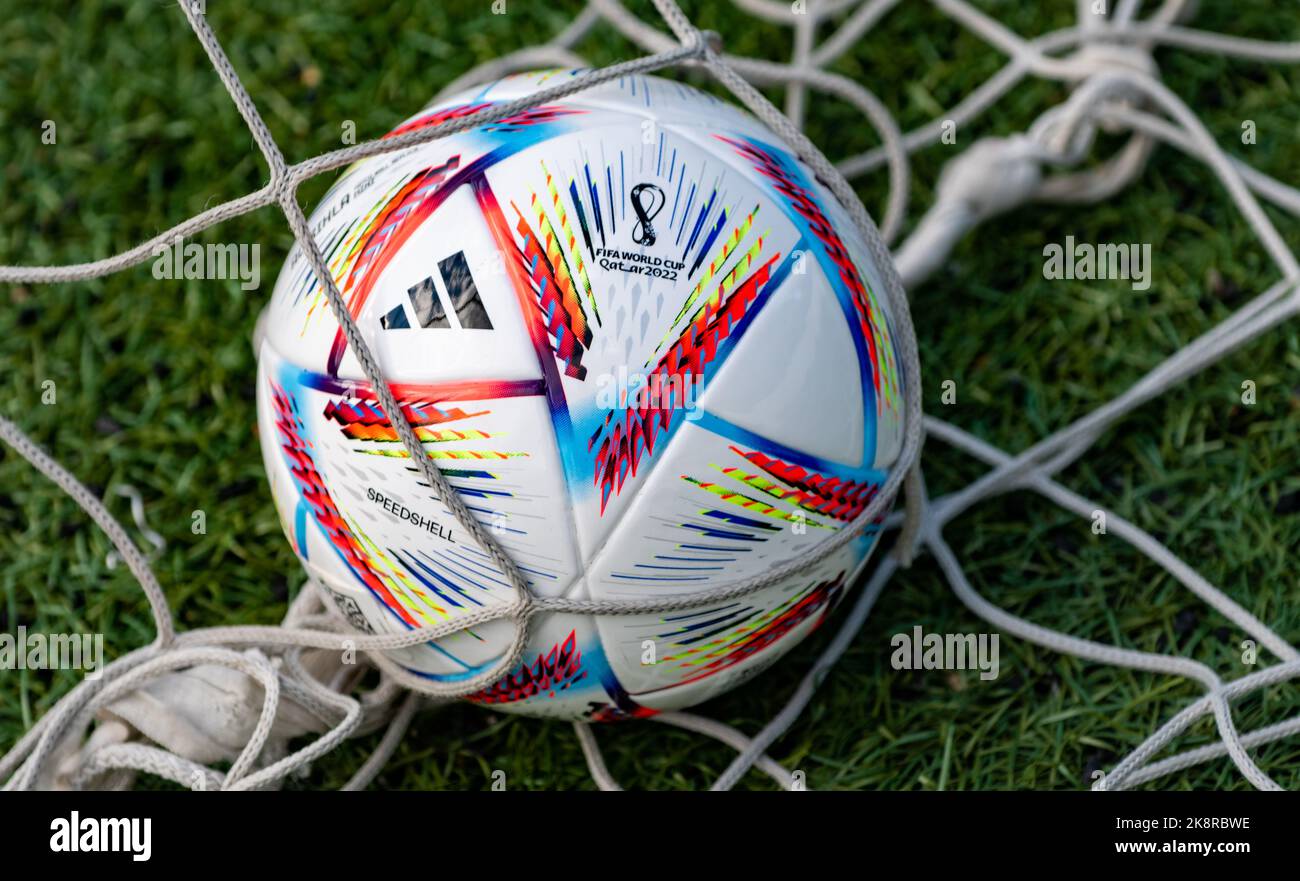 September 3, 2022, Doha, Qatar. The official ball of the FIFA World Cup ...