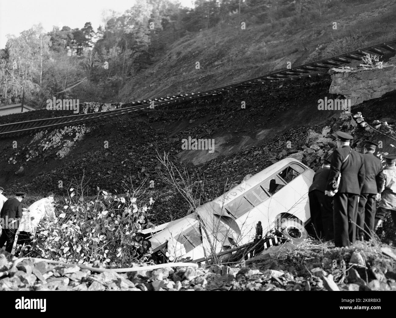 Oslo 1953-10-07 The accident at Bekkelaget, where five people perished ...
