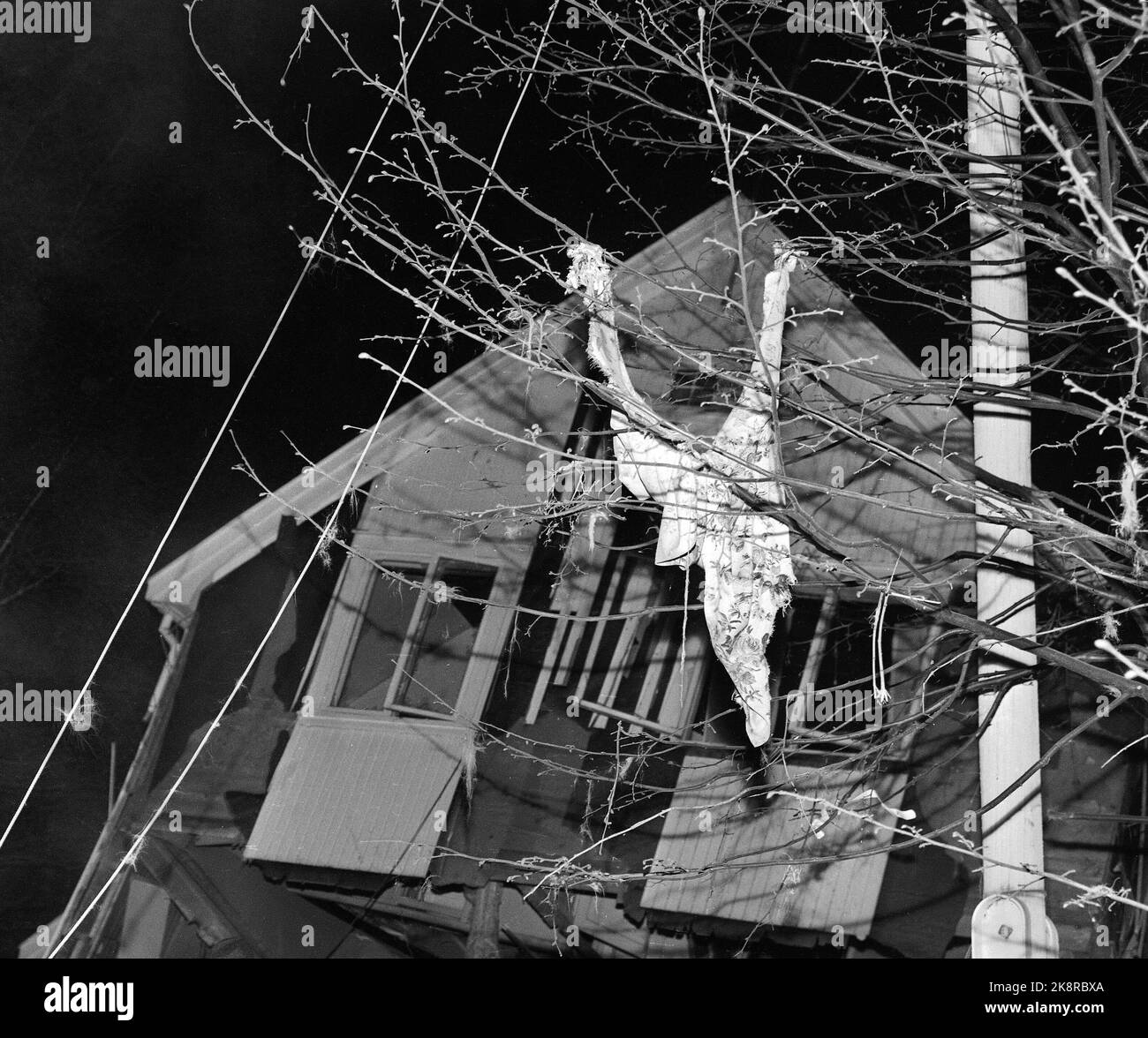 Oslo 19670512 A violent explosion in a villa in Storengveien 13 on Jar ...