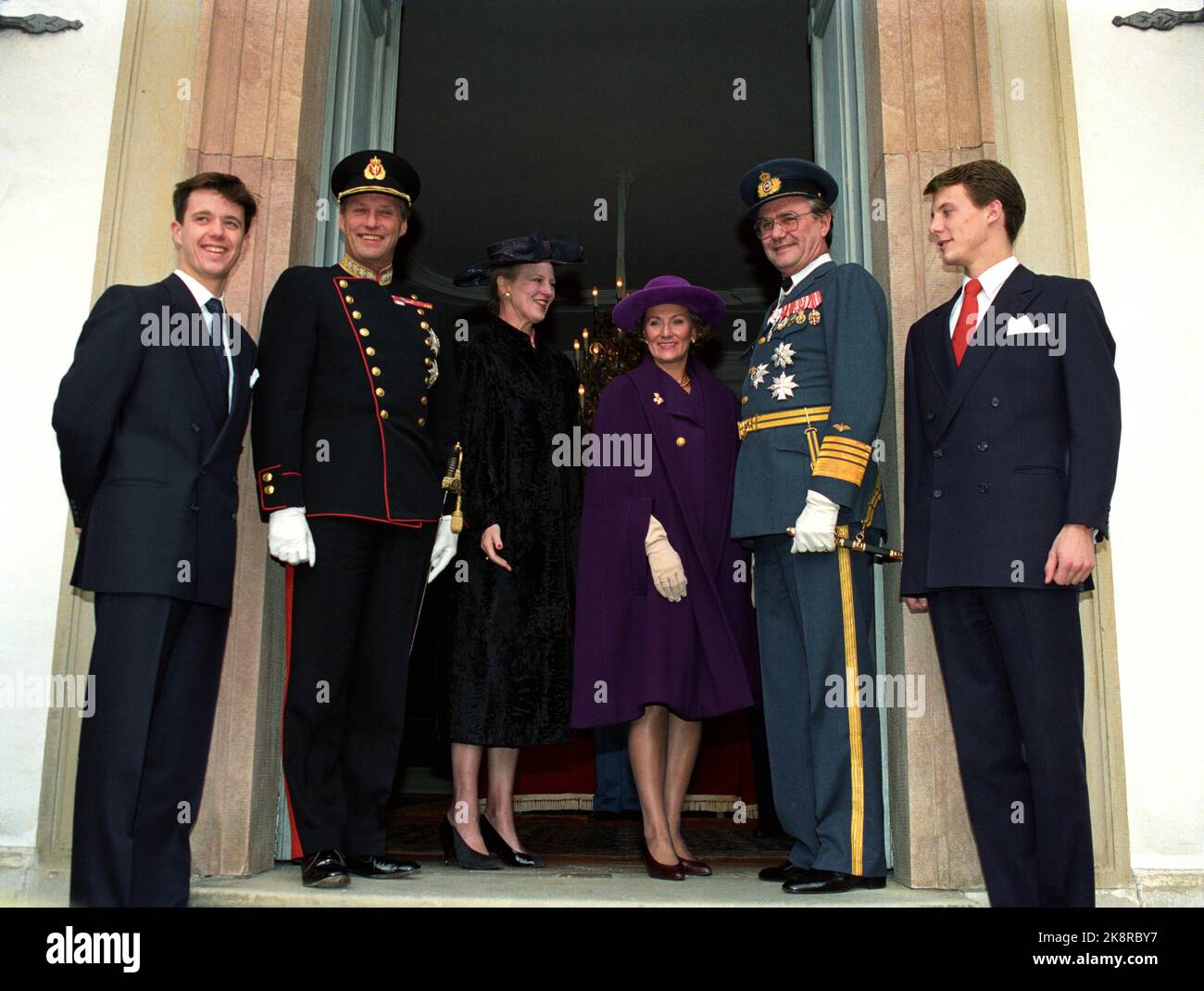 Prince henrik and prince joachim in the doorway photo hi-res stock ...