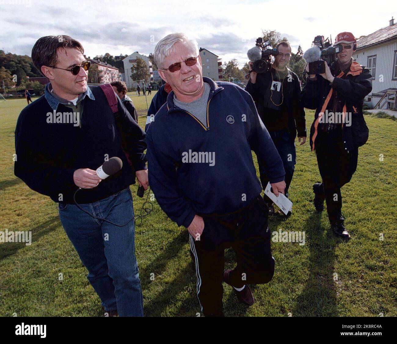 Trondheim. Nils Arne Eggen - here as usual with a copper press people ...