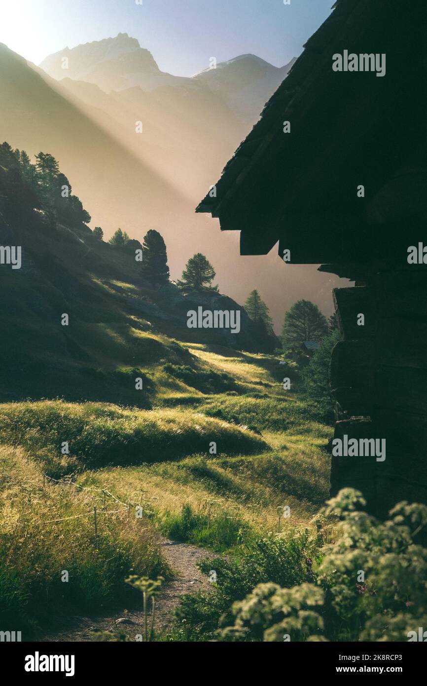 Zermatt peak chalet hi-res stock photography and images - Alamy