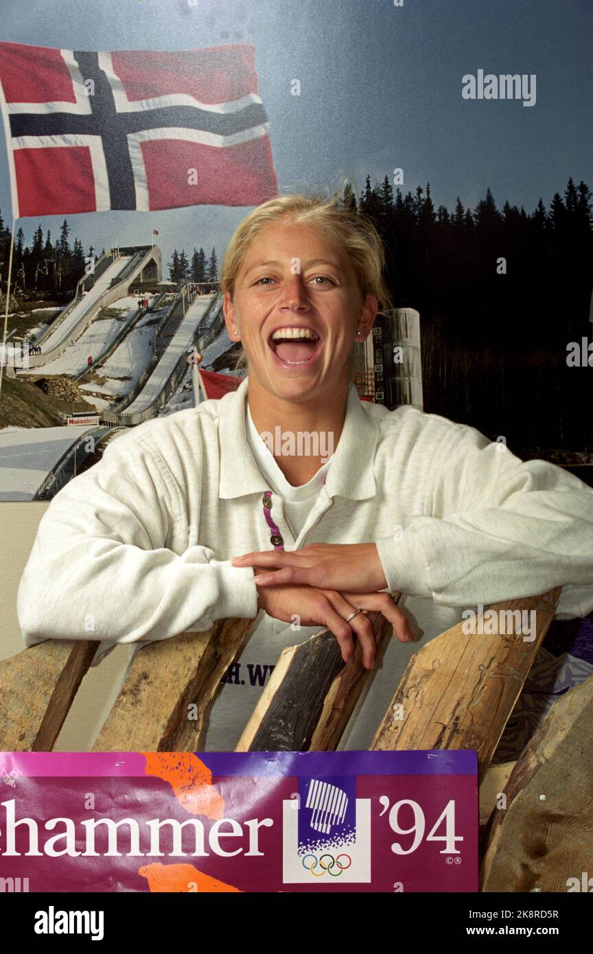 1993 bullet driver stine lise hattestad pre photo lillehammer olympics ...