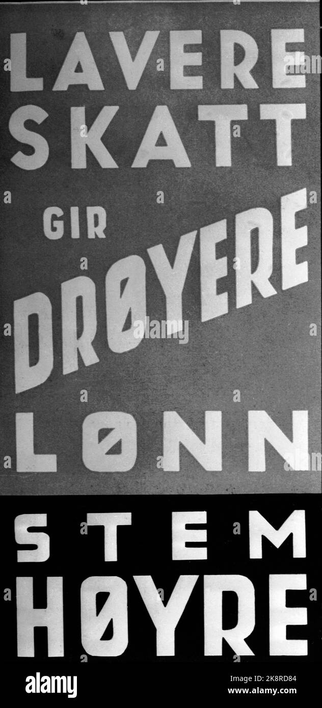 Oslo 19491007 Storting elections 1949 Election campaign. Election ...