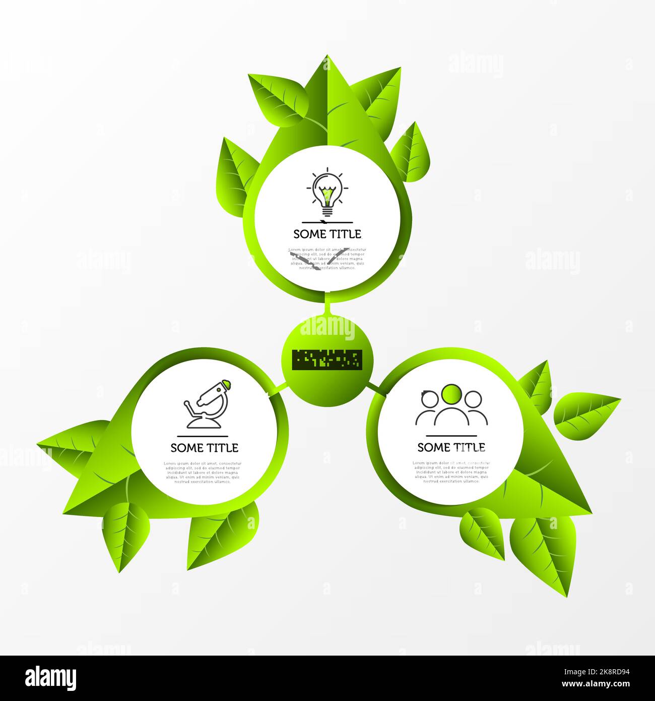 Infographic design template. Nature concept with 3 steps. Can be used ...