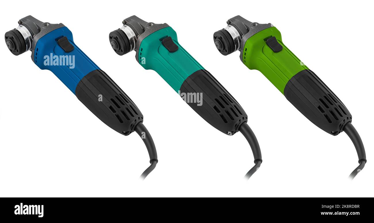 angle grinder, electric tool for repair work, on a white background in ...