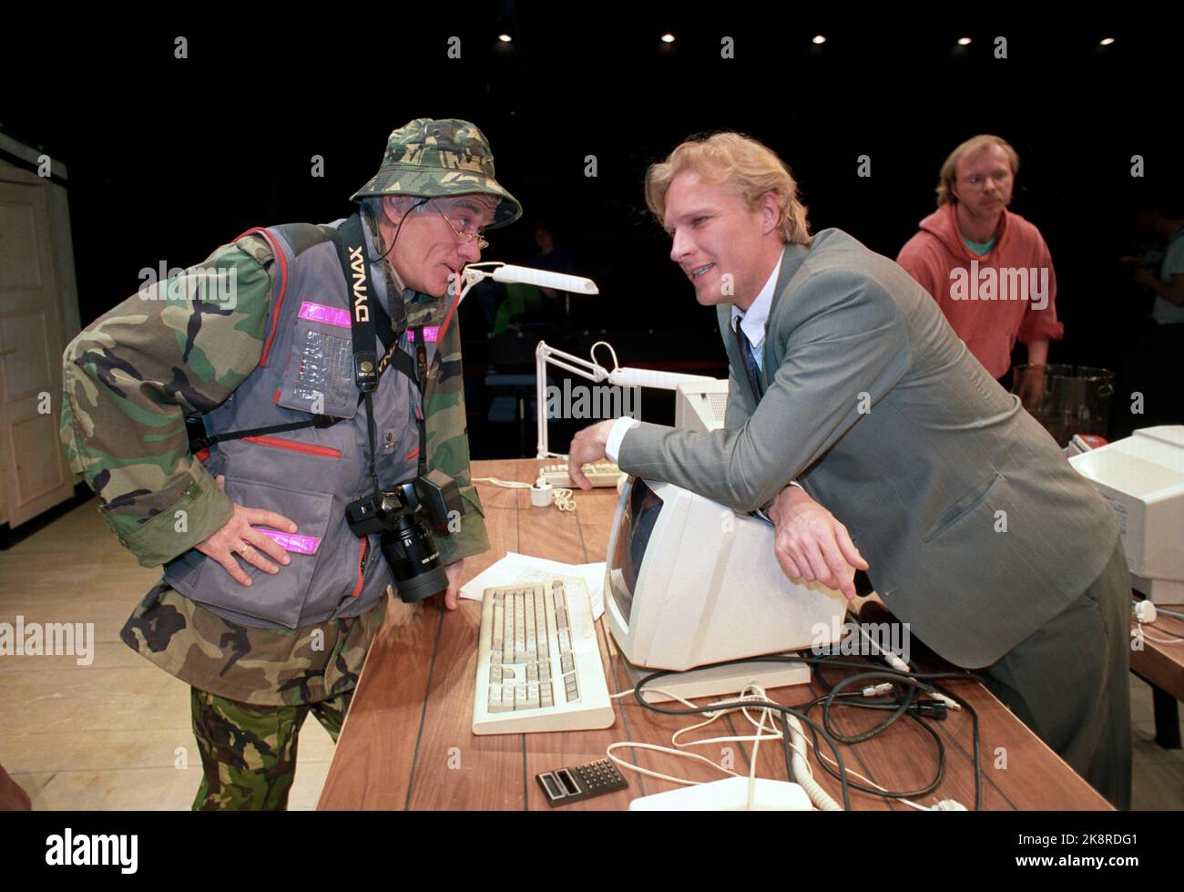 Morten hvaal ntb ntb actors theater performances grimaces hi-res stock ...