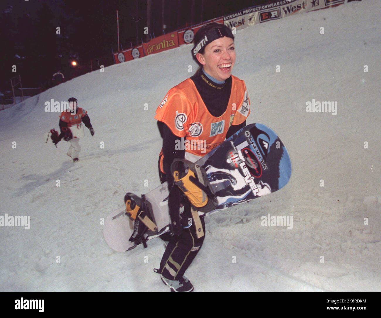 Stock photo full figure alone snowboard hi-res stock photography and ...