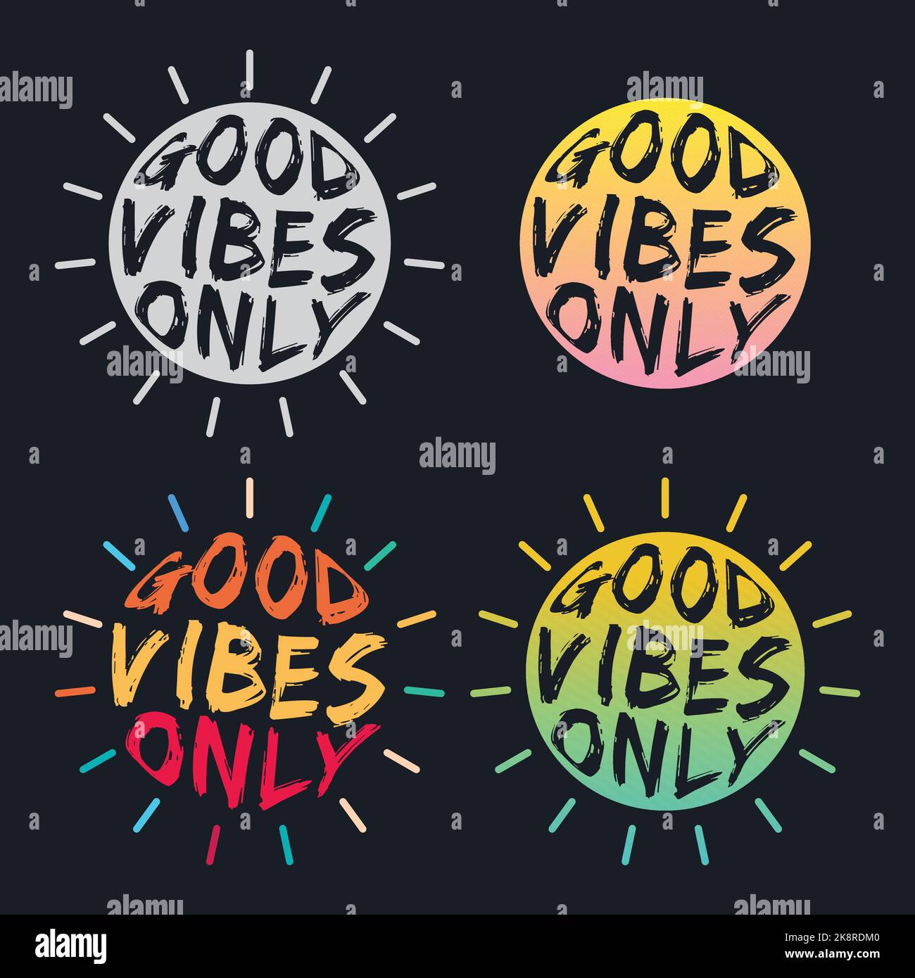 GOOD VIBES ONLY, lettering typography design artwork collection ...