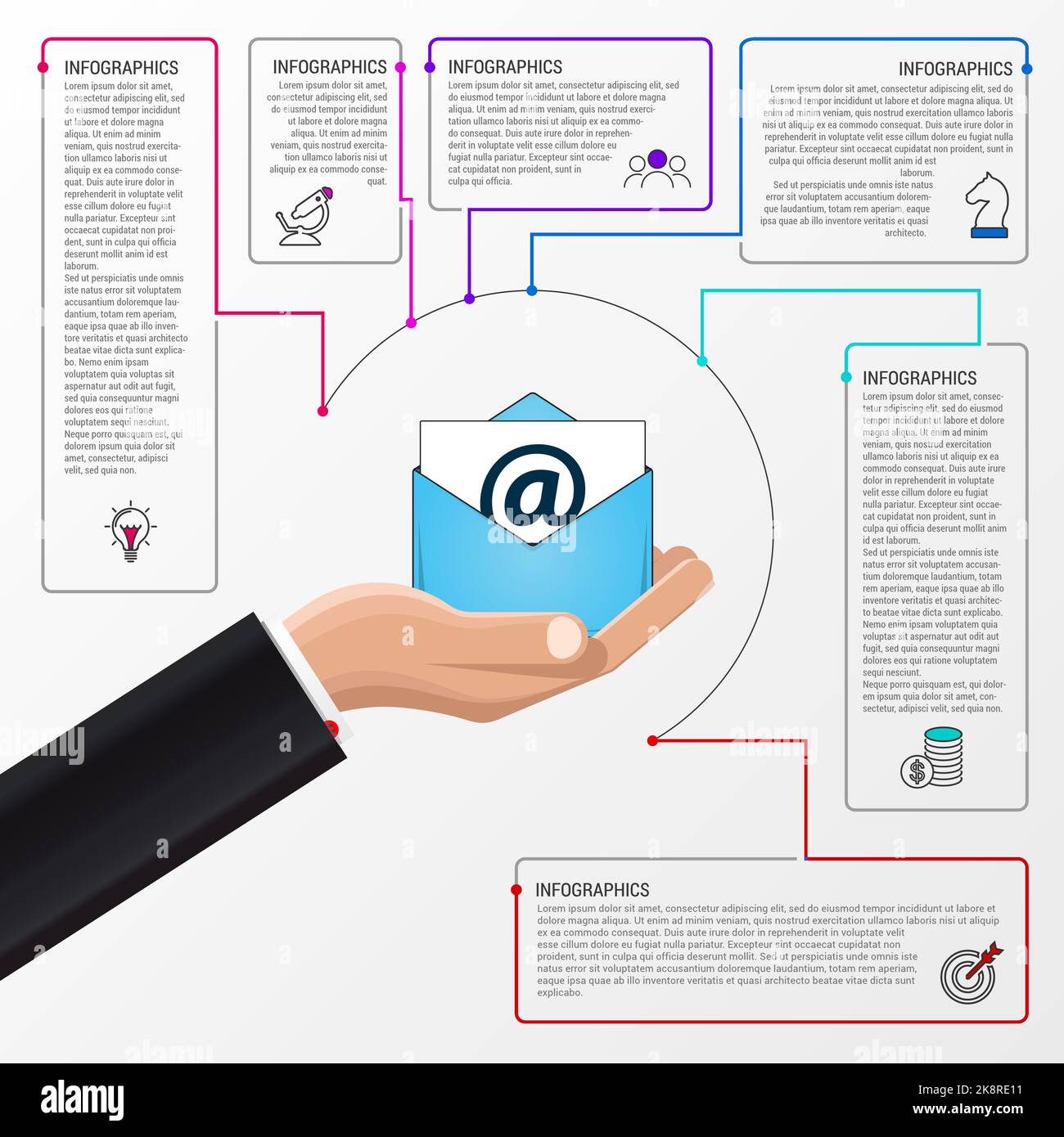 Marketing infographic Stock Vector Images - Alamy