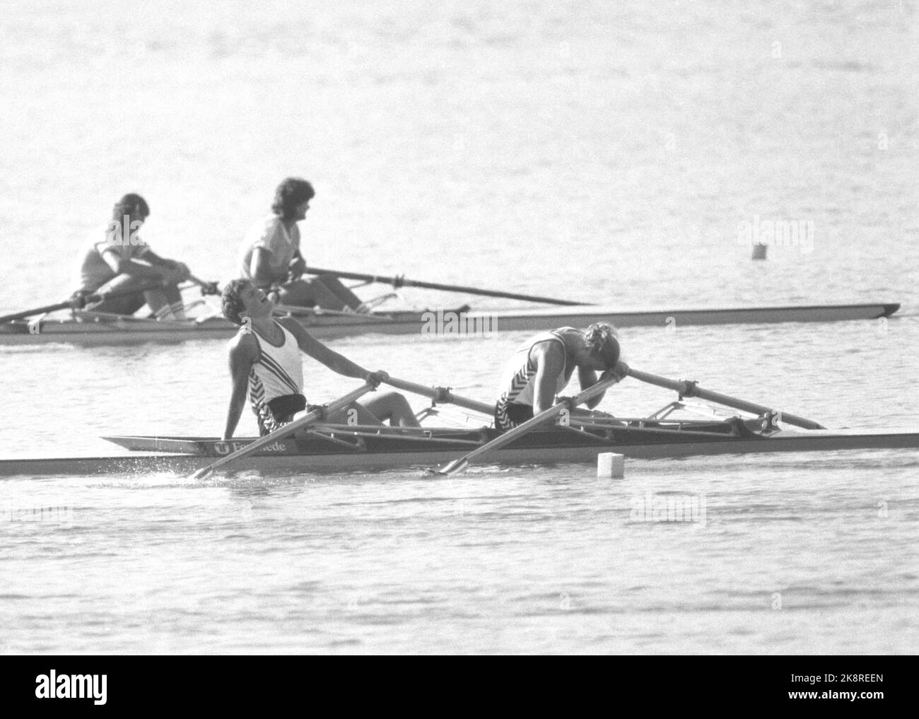 19840804 the los angeles olympics rowing double sculls hi-res stock ...
