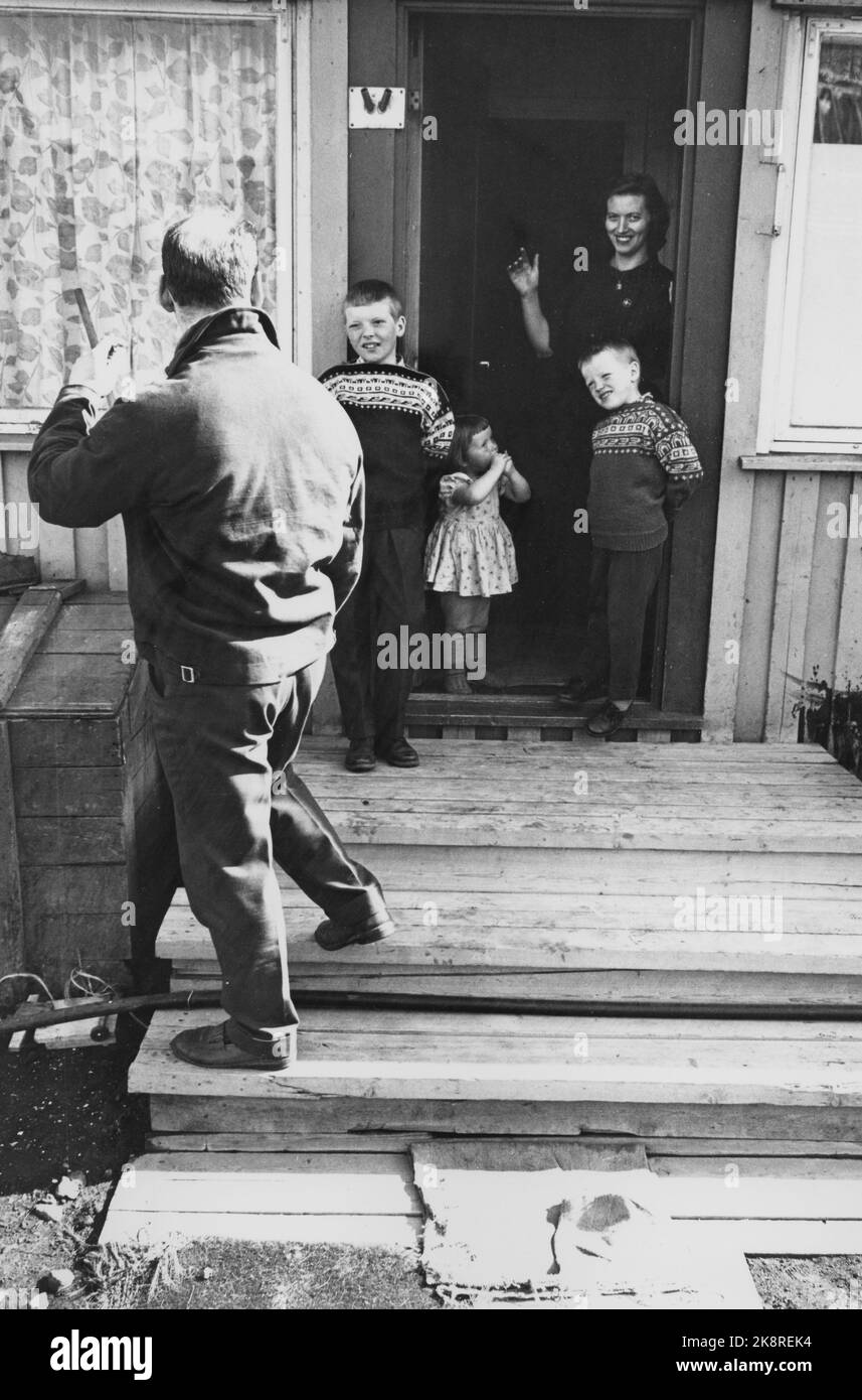 He waves goodbye to go to work in mine hi-res stock photography and ...