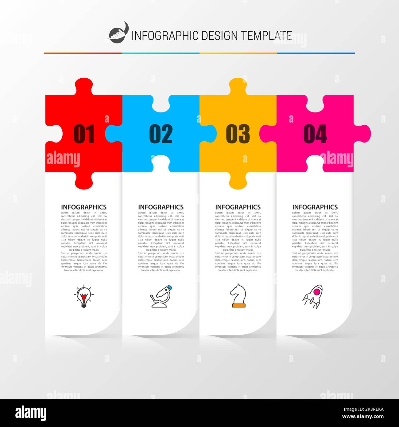 Infographic design template. Creative concept with 4 steps. Can be used ...