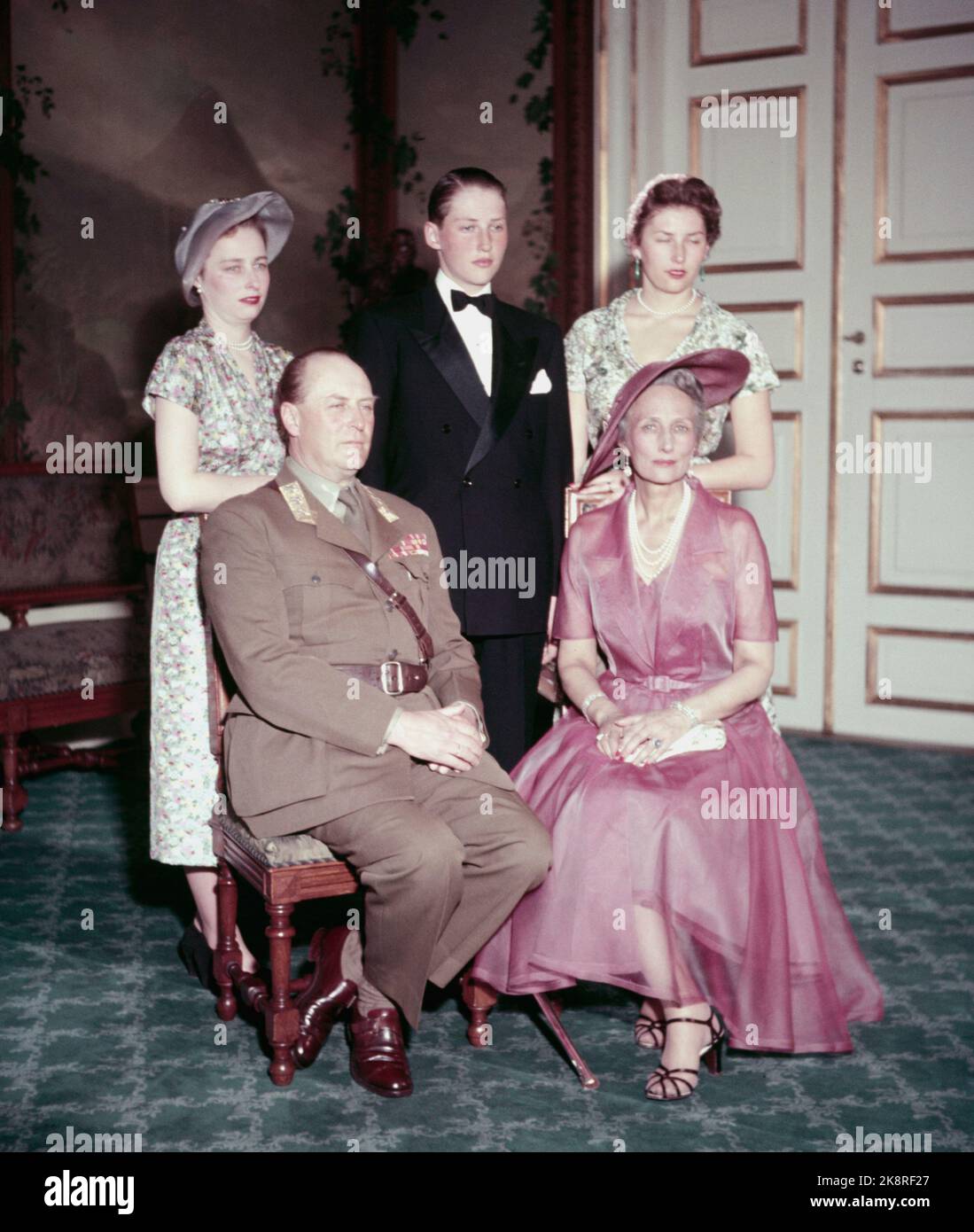 Crown prince olav behind princess ragnhild and princess astrid photo hi ...