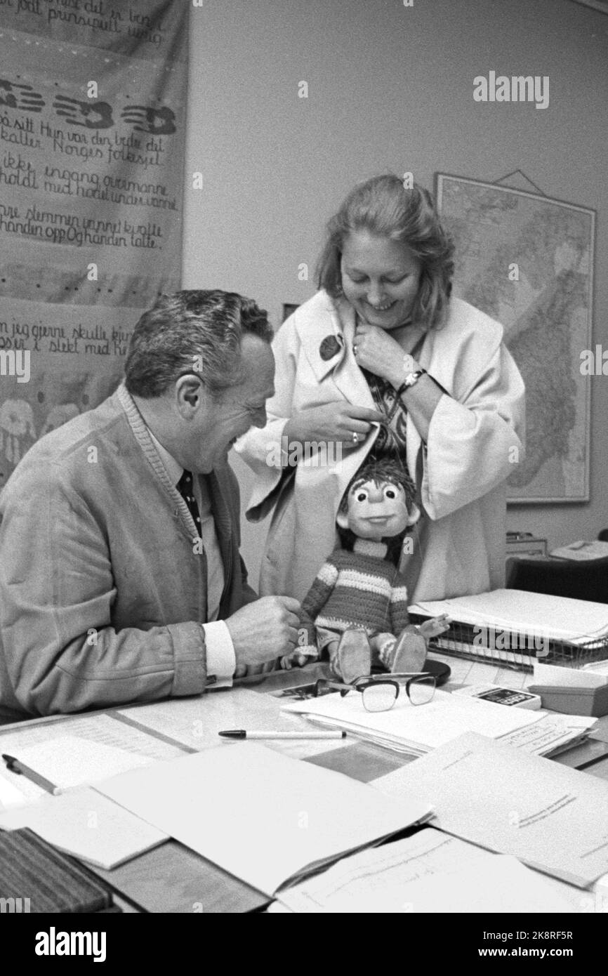 Oslo 19720914. TV celebrity Titten Tei Andrè von Drei Aus Norwegen is ...