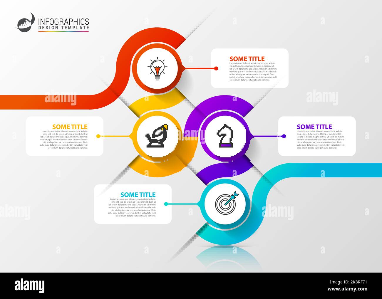 Infographic design template. Creative concept with 4 steps. Can be used ...