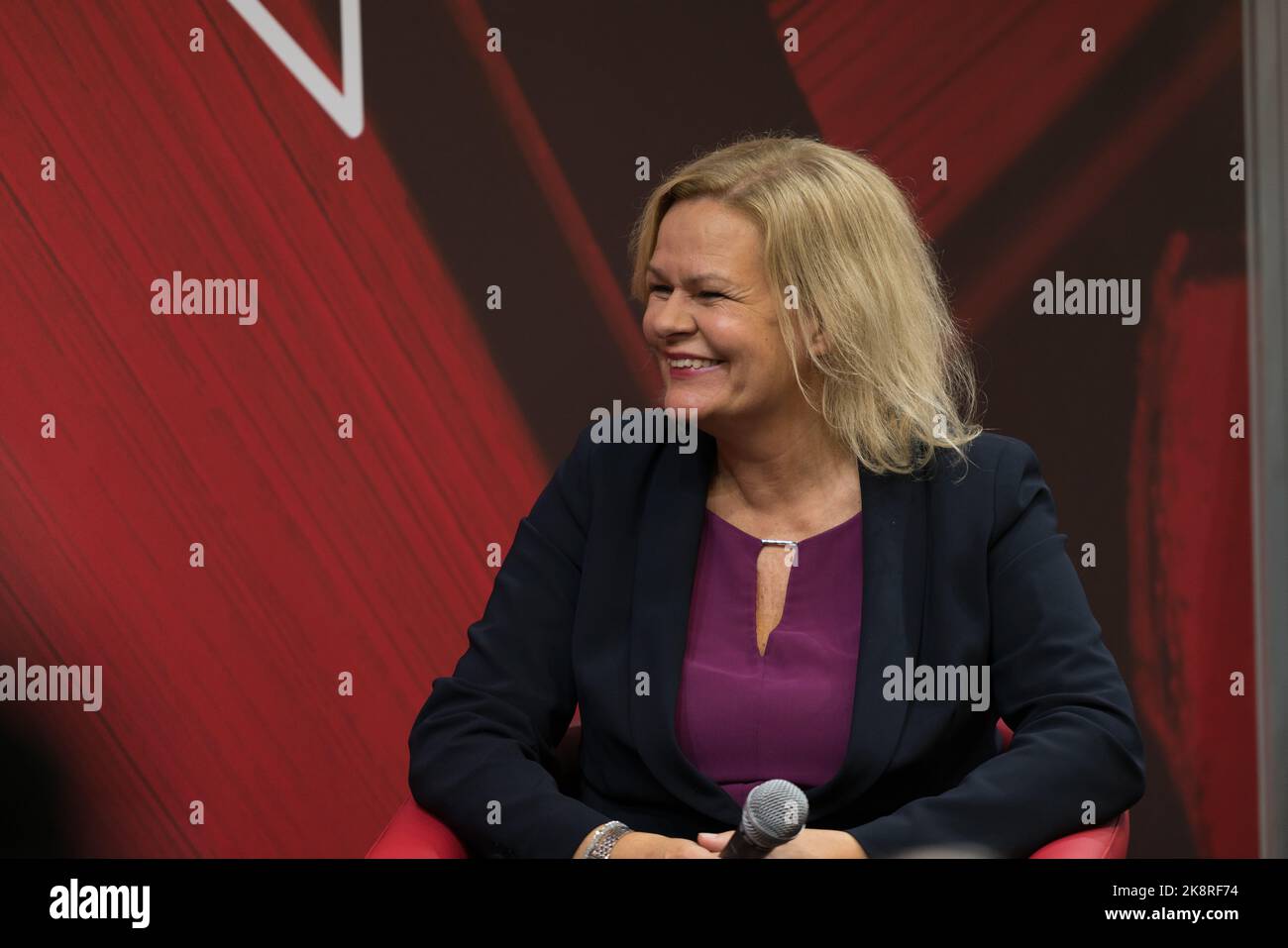 FRANKFURT AM MAIN, Germany - October 21 2022: Nancy Faeser (*1970 ...