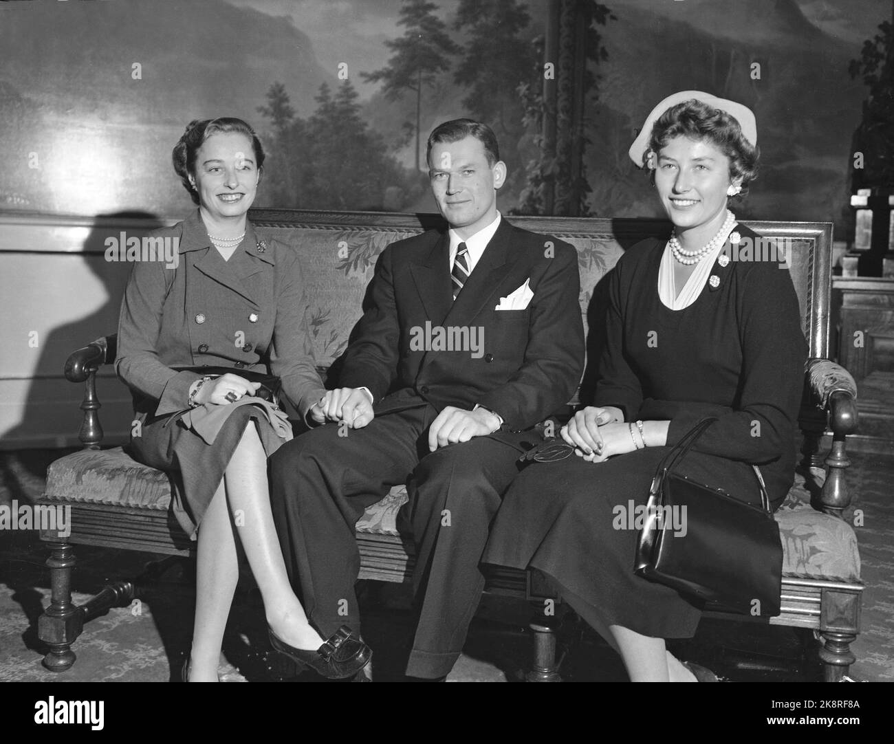 Oslo 19530214. The engagement of Princess Ragnhild and shipowner Erling ...