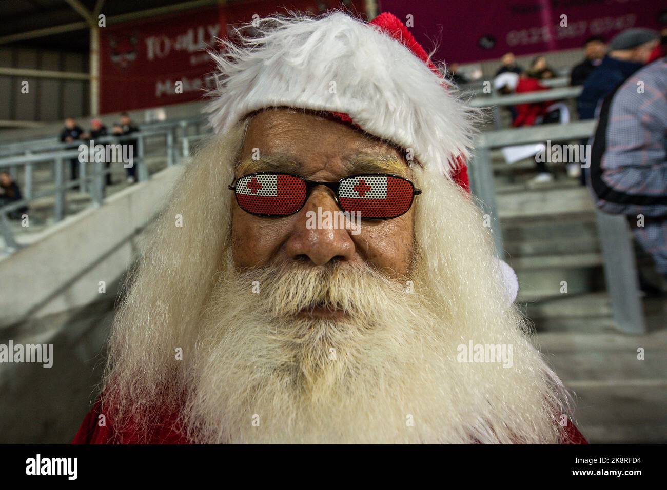 Tonga Santa arrives ahead of the Rugby League World Cup 2021 match ...