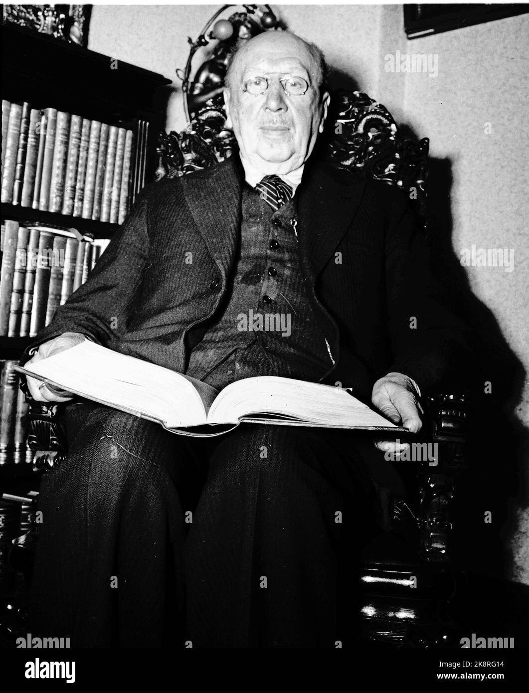 Oslo. Christofer Hornsrud, former Prime Minister (Ap), photographed in ...