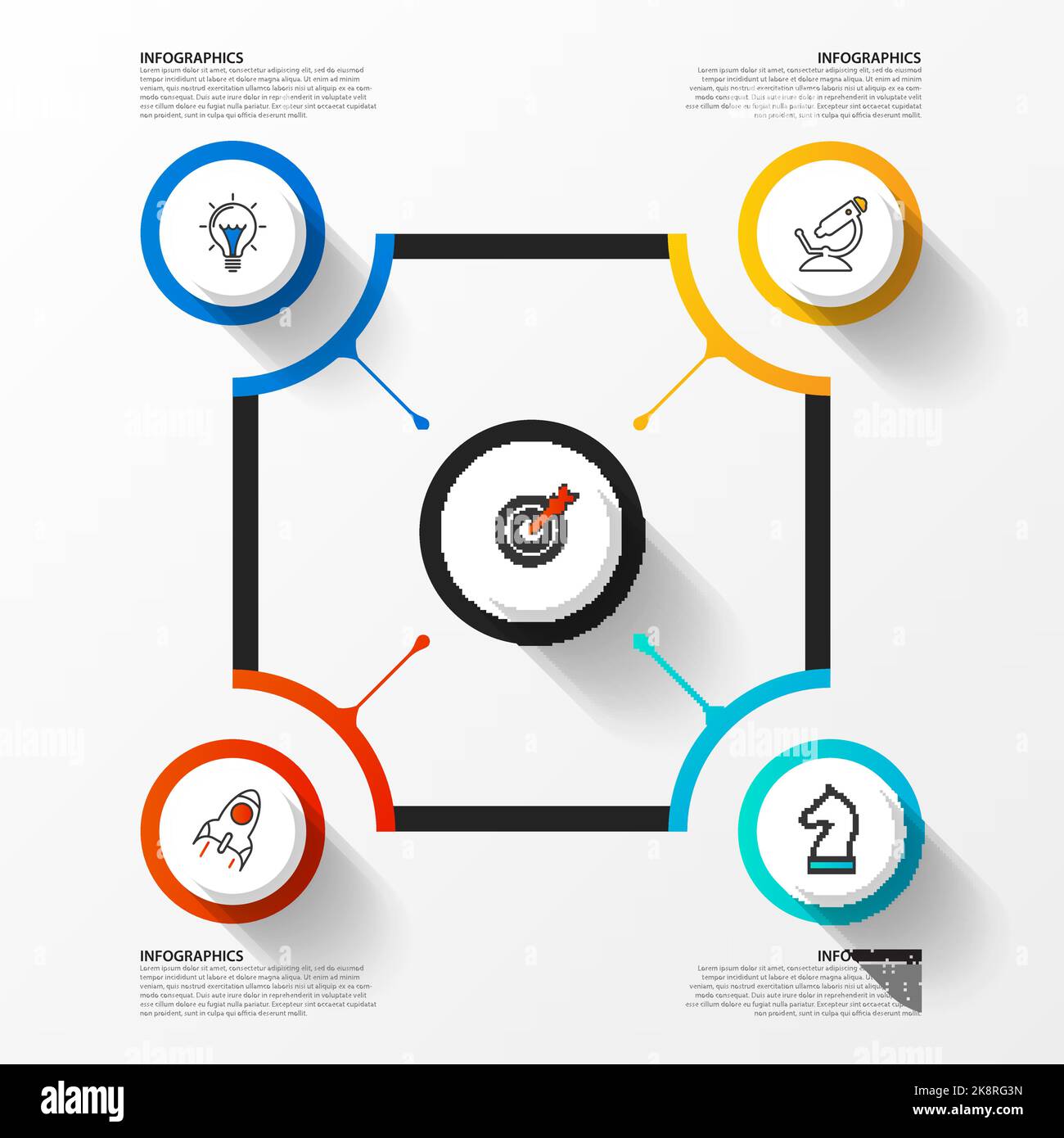 Infographic design template. Creative concept with 4 steps. Can be used ...