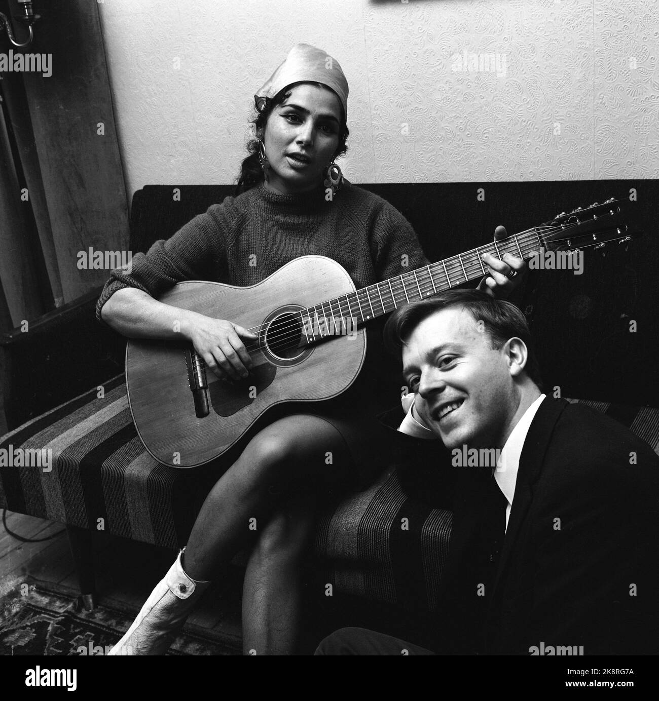 Oslo 25 March 1967 The Singer Dancer And Actress Raja Udovikova Have