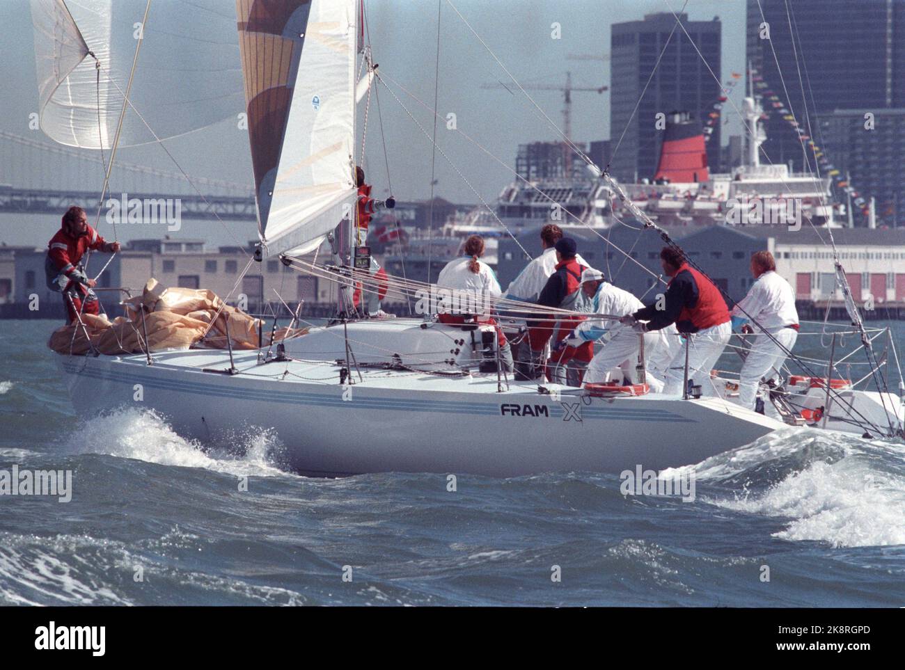 San Francisco, USA 19880908. World Cup in sailing for the one-tonne ...