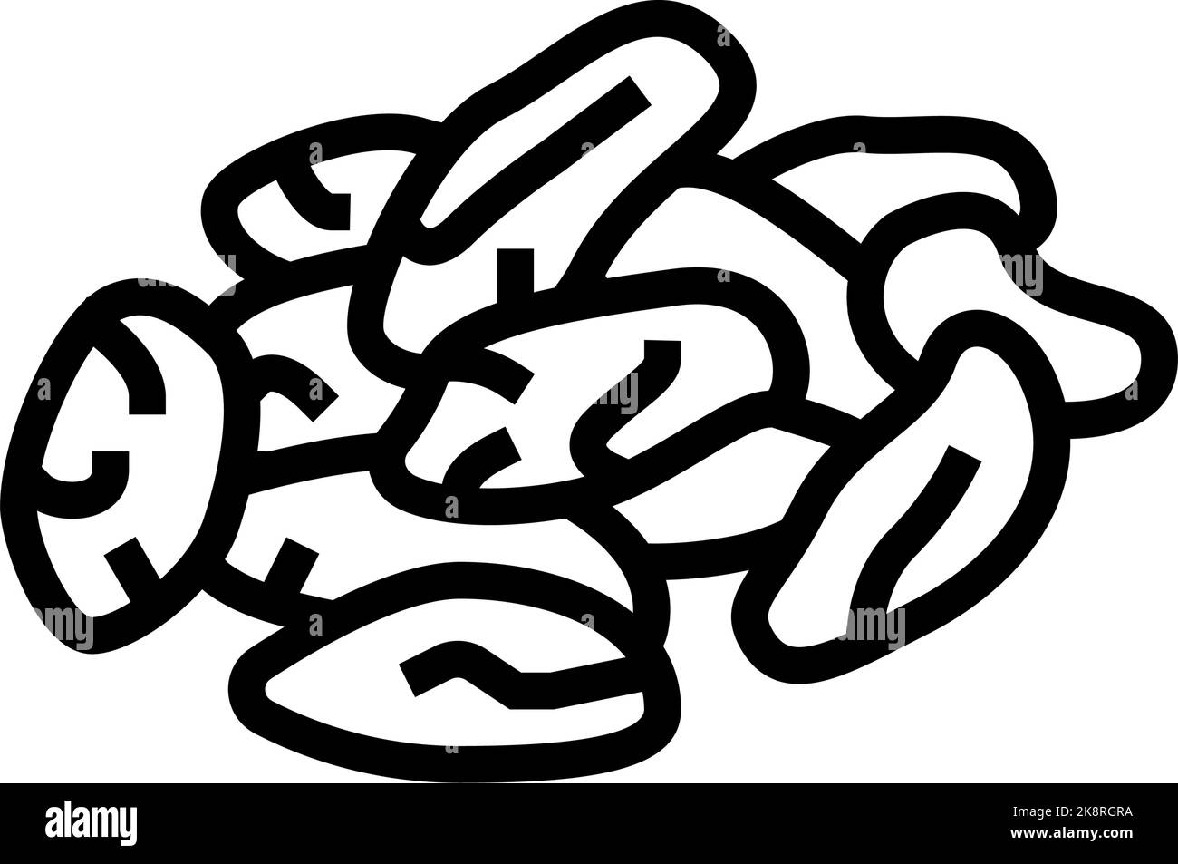 goji dried fruit line icon vector illustration Stock Vector Image & Art ...