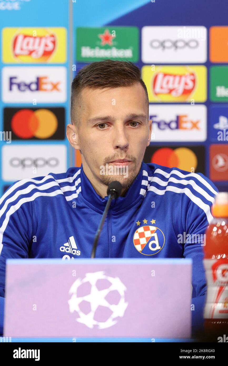 Player of Dinamo Zagreb Mislav Orsic speaks on a press conference ahead ...