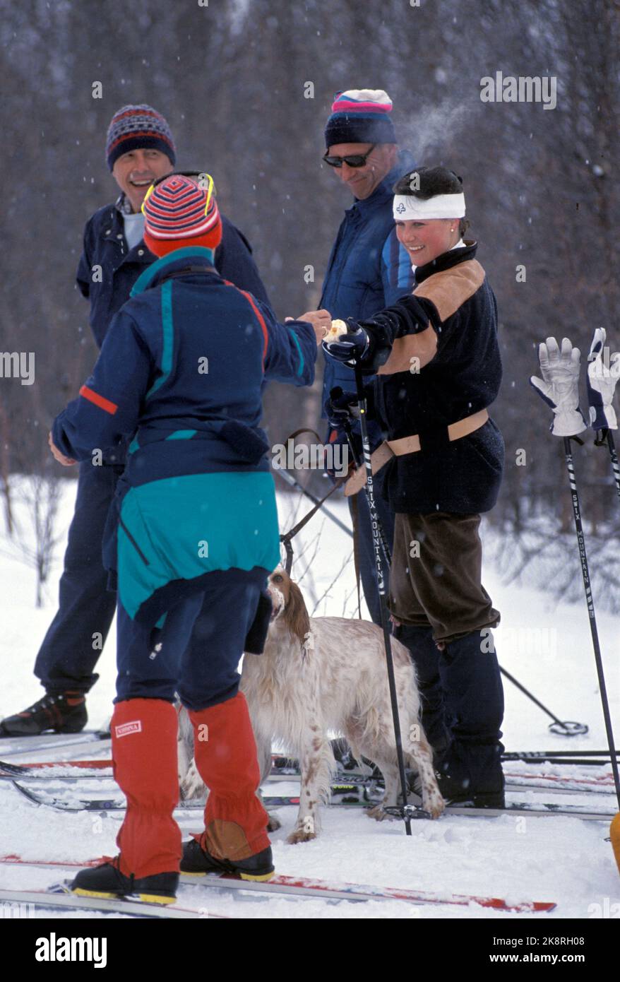 Sikkilsdalen 19900414: The Crown Prince family on Easter holidays in ...
