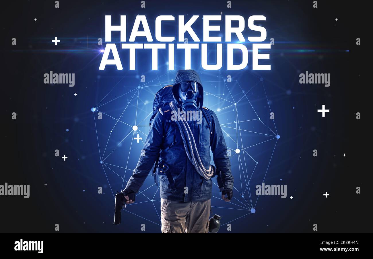 Mysterious hacker, online attack concept Stock Photo - Alamy
