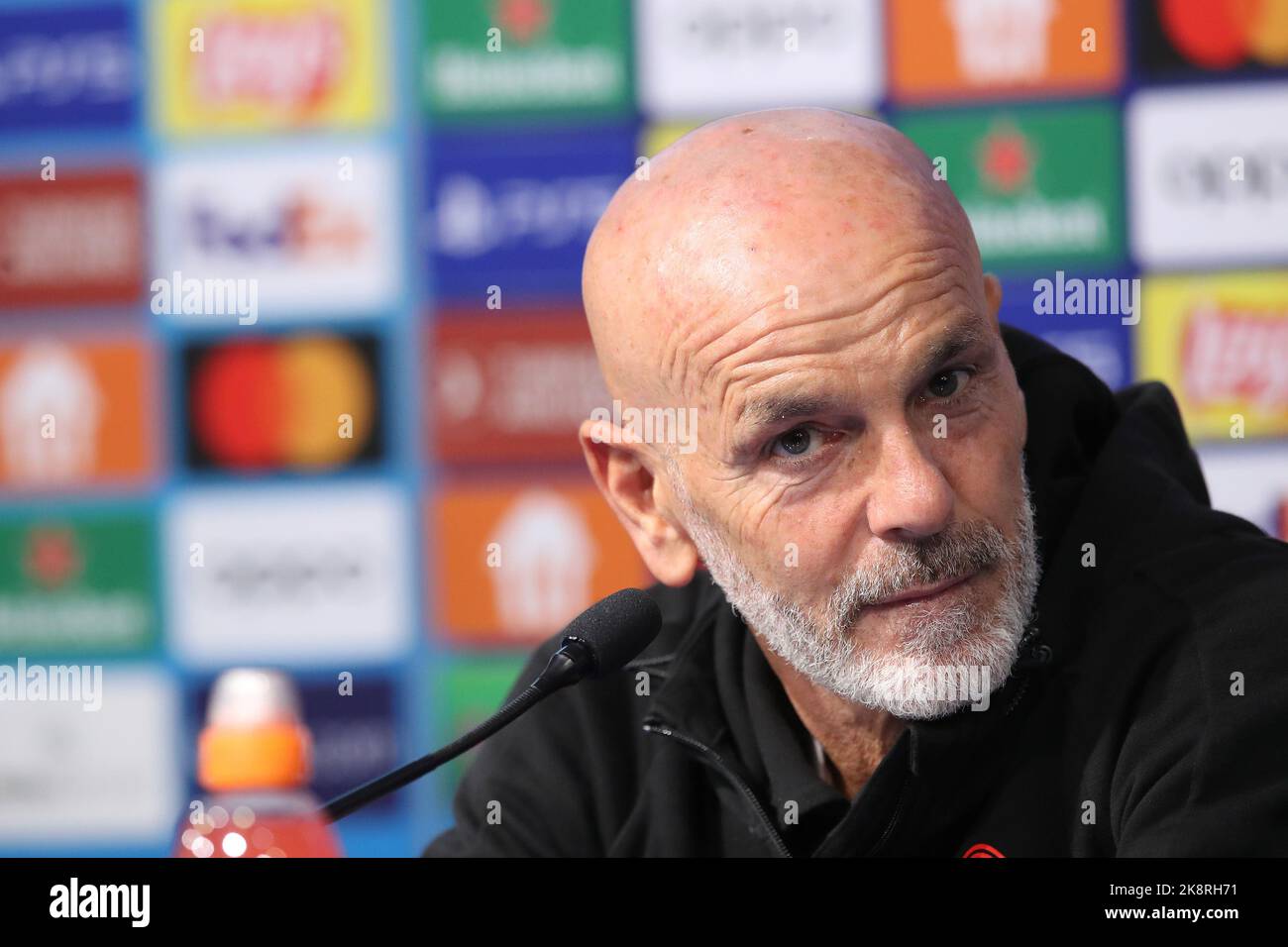 Zagreb, Croatia on October 24, 2022. Head Coach of AC Milan Stefano ...