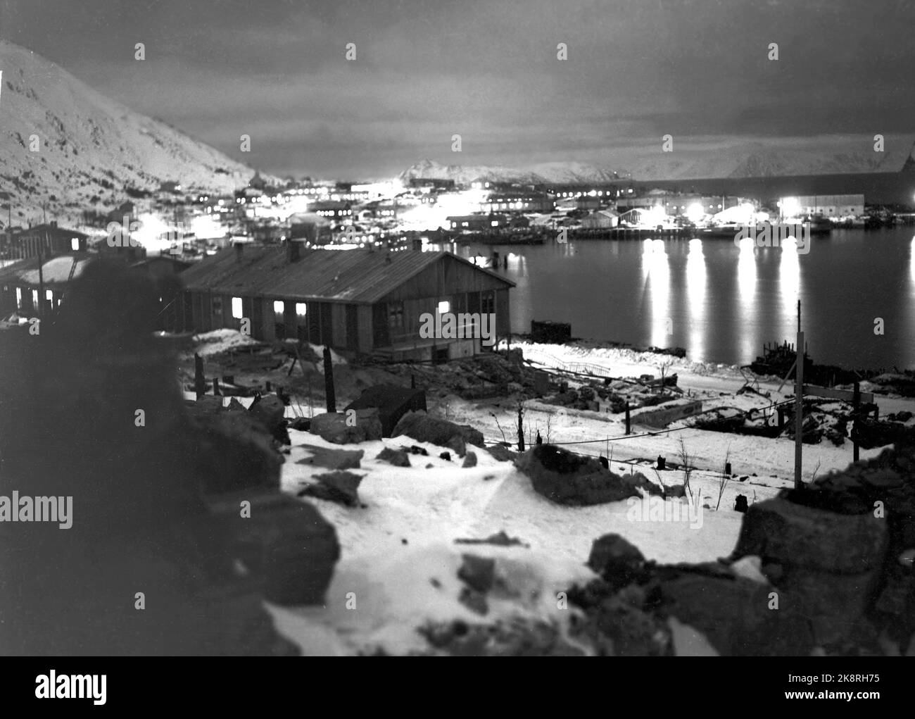 Hammerfest 19460406. The rebuilding of Hammerfest is underway after the ...