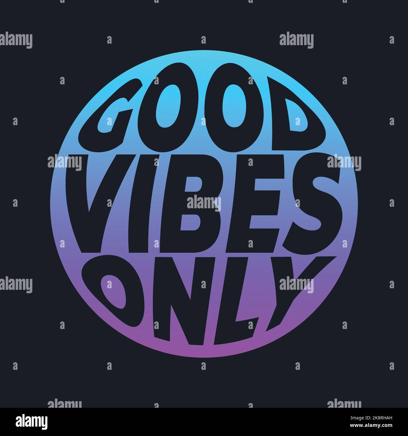 GOOD VIBES ONLY, lettering typography design artwork. Editable ...