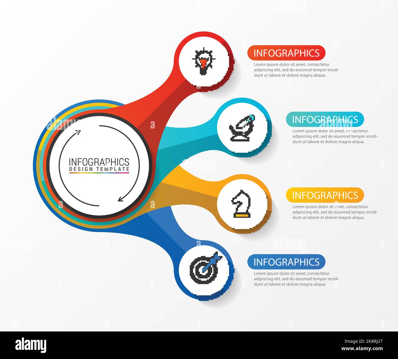 Infographic design template. Creative concept with 4 steps. Can be used ...