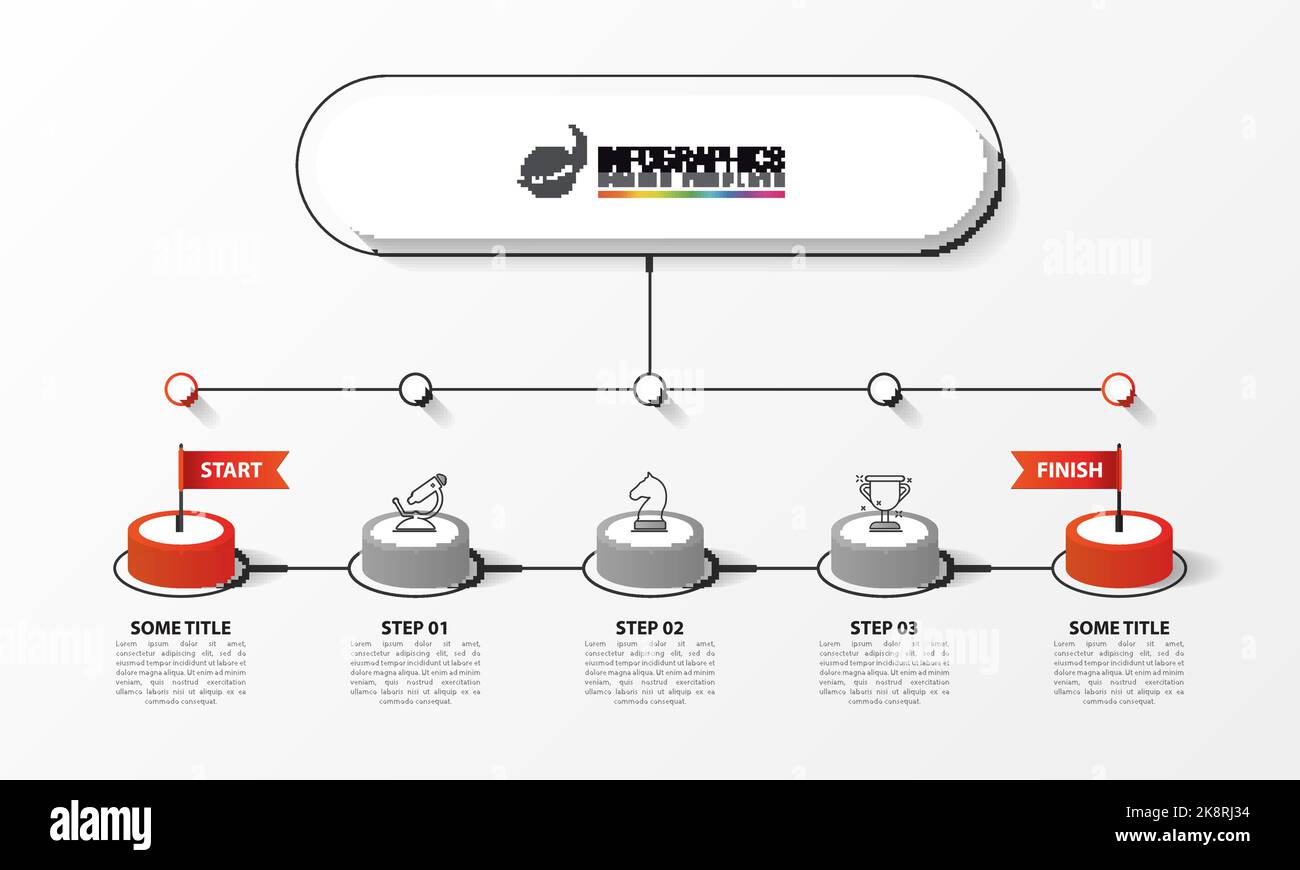 Infographic design template. Creative concept with 5 steps. Can be used ...