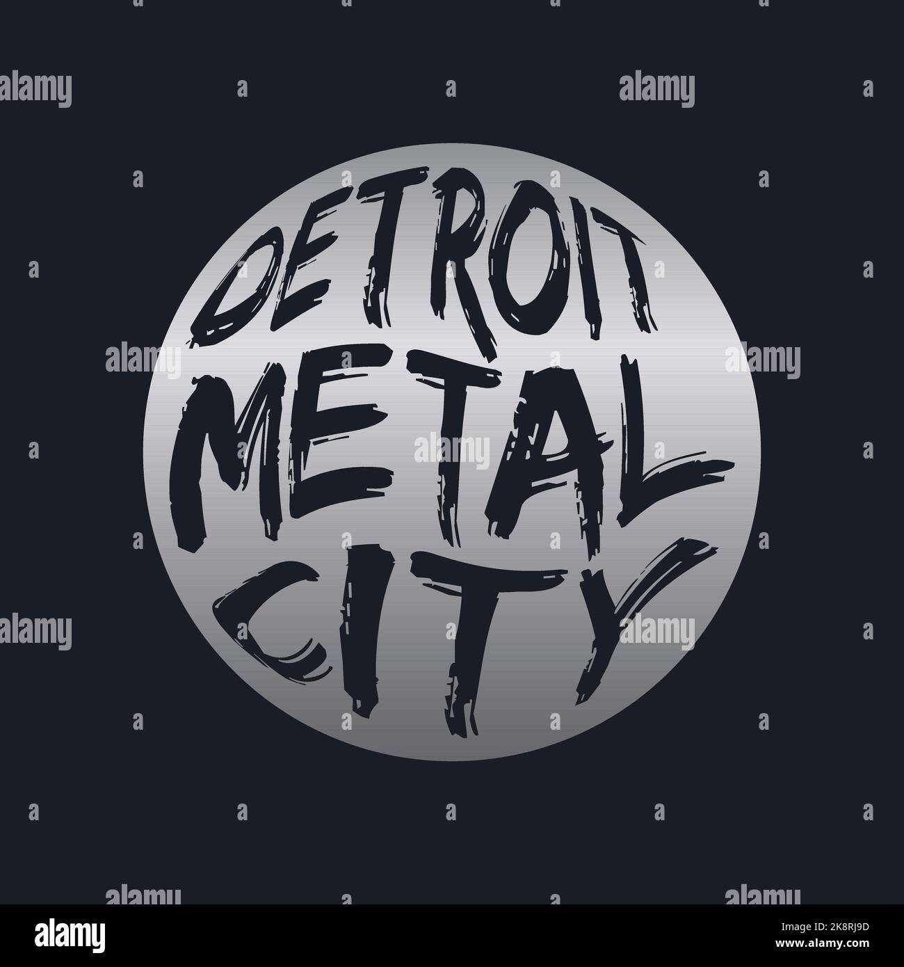 DETROIT METAL CITY, lettering typography design artwork. Editable ...